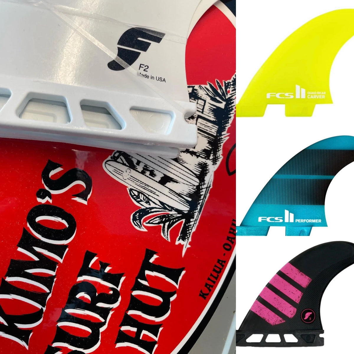Surfboard Fins at Kimo's Surf Hut