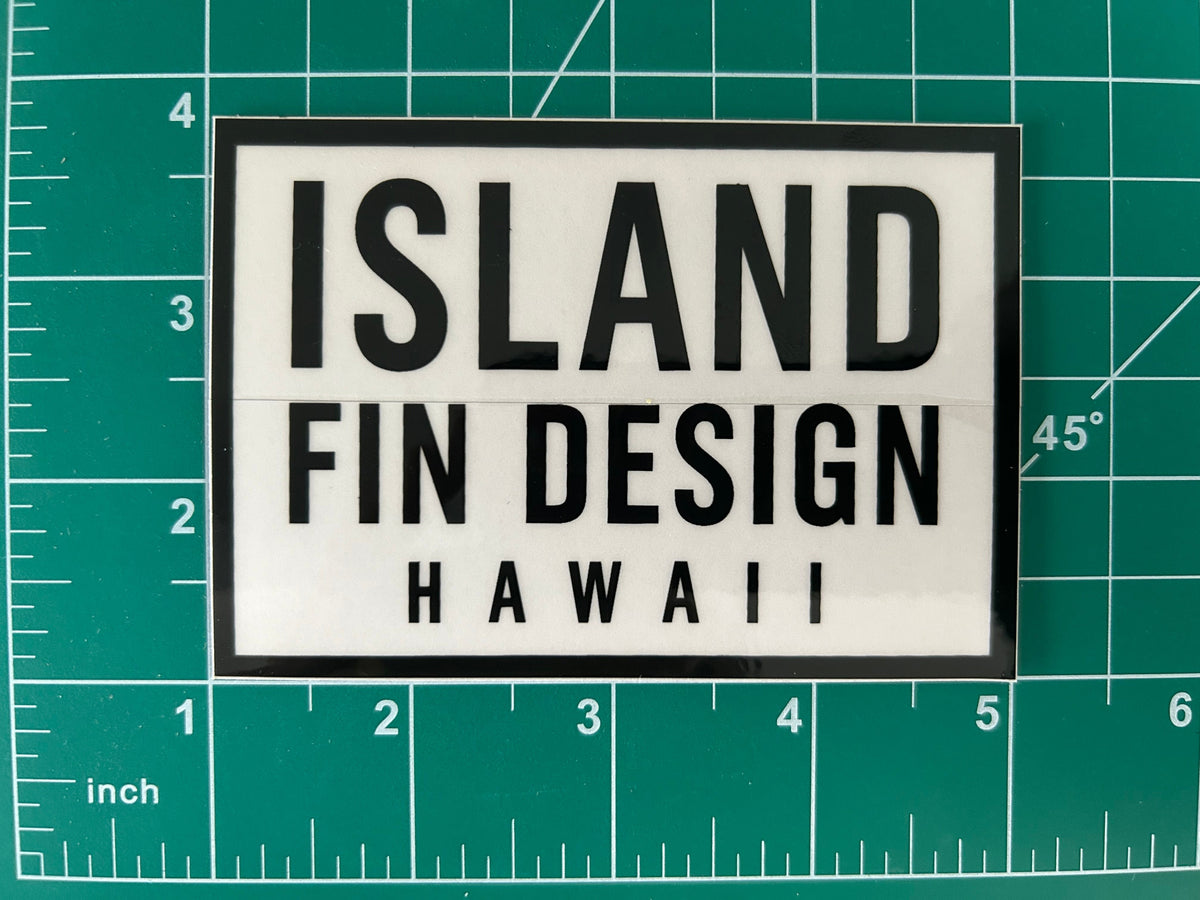 Stickers - Island Fin Design, Vinyl Waterproof - FREE SHIPPING* — Kimo ...
