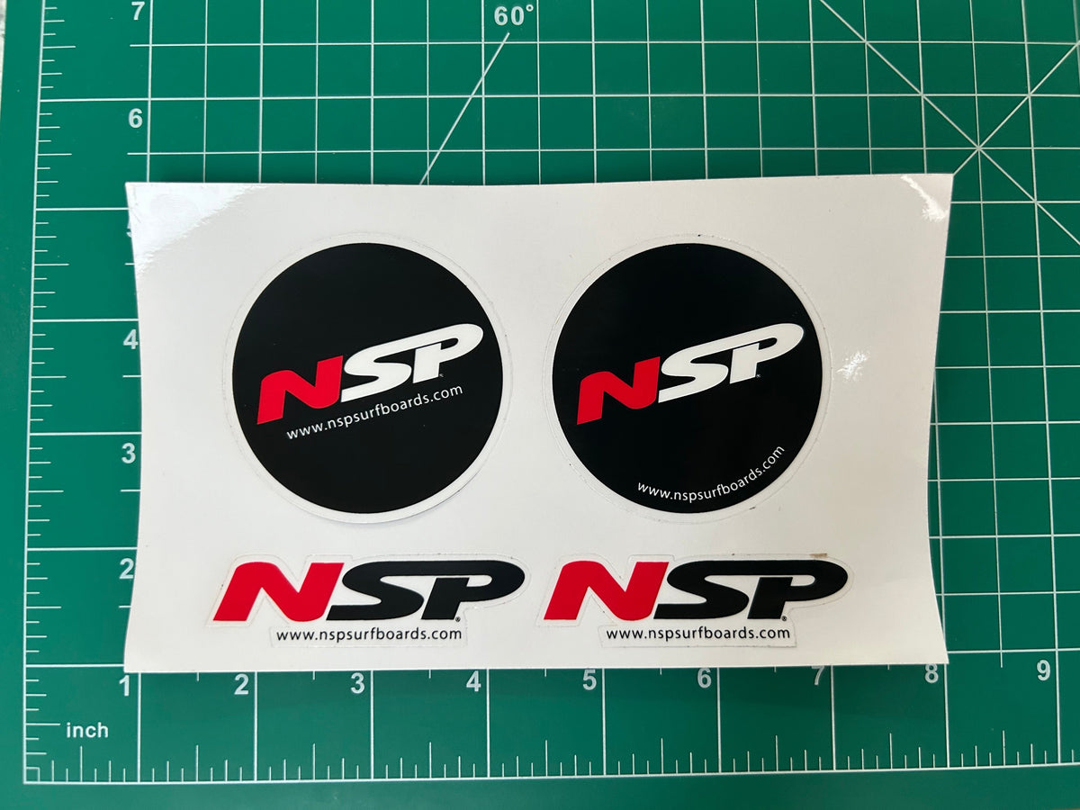 Stickers - NSP Surfboards, Vinyl Waterproof - FREE SHIPPING* — Kimo's ...