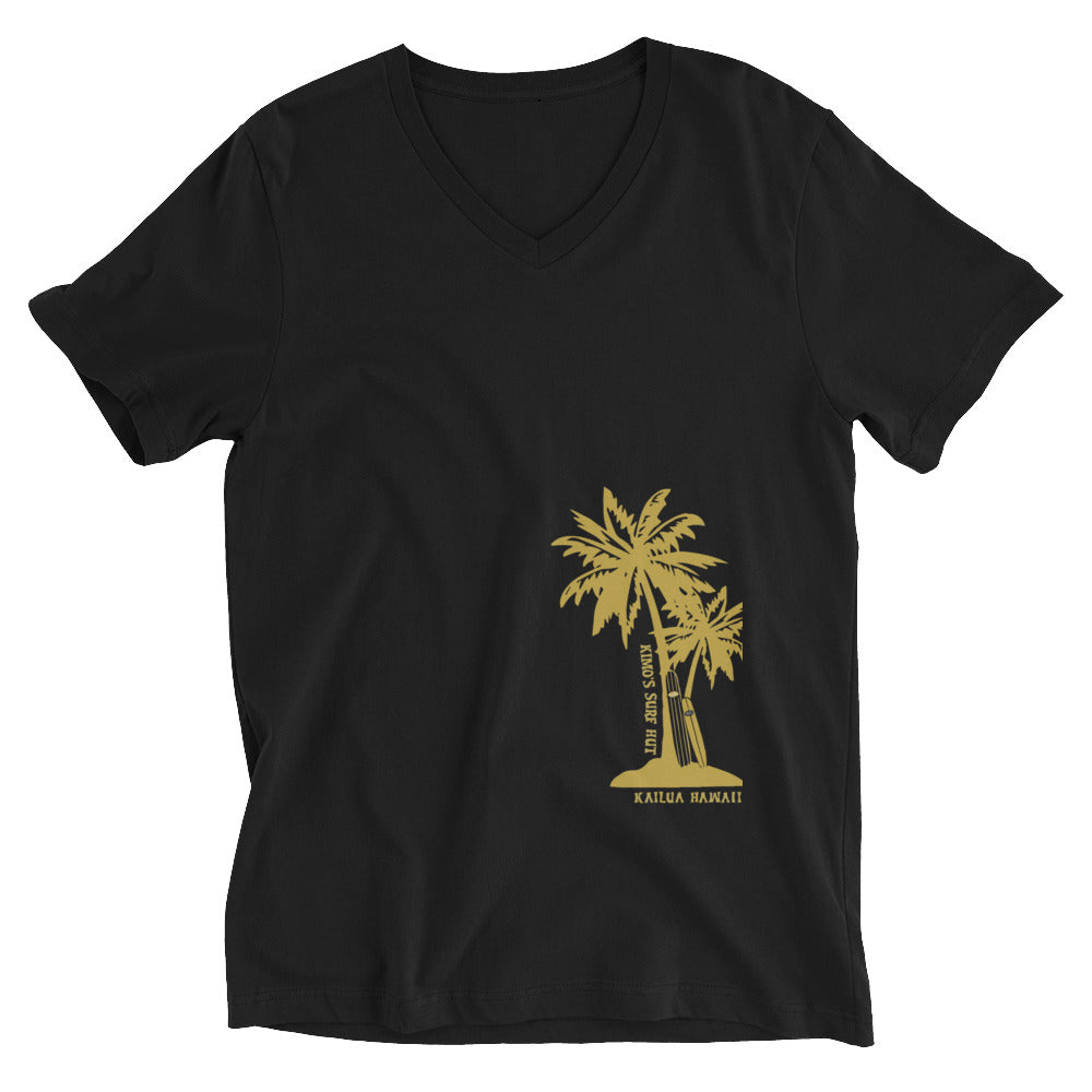 Kimo's Surf Hut Women's Short Sleeve V-Neck T-Shirt